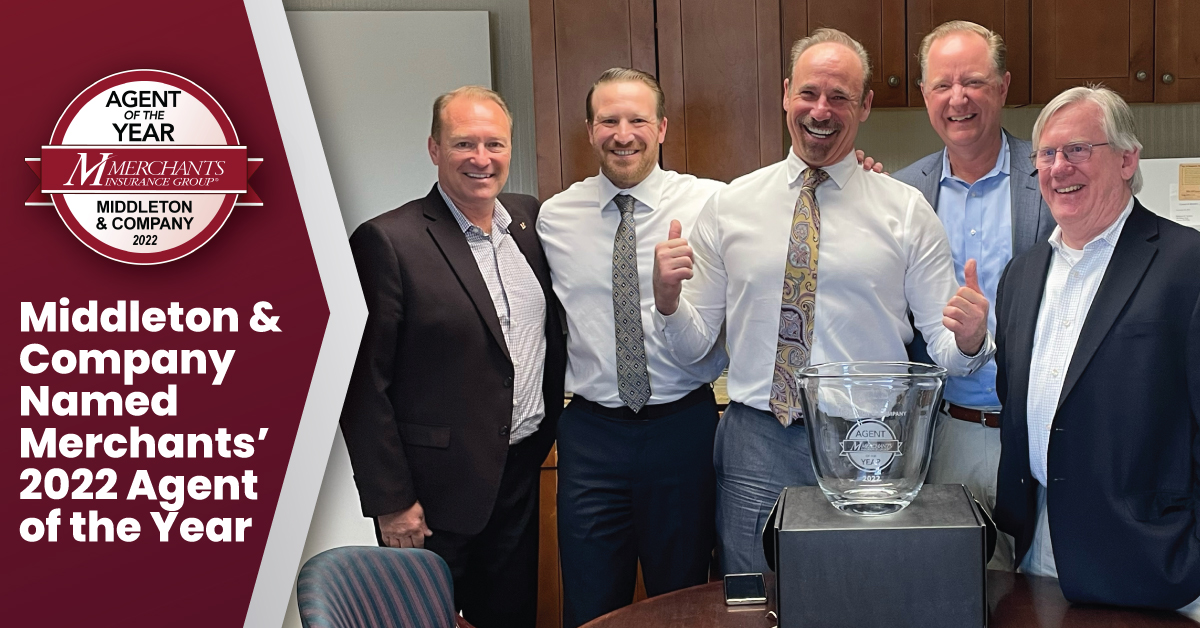 Middleton & Company Named Merchants' 2022 Agent of the Year